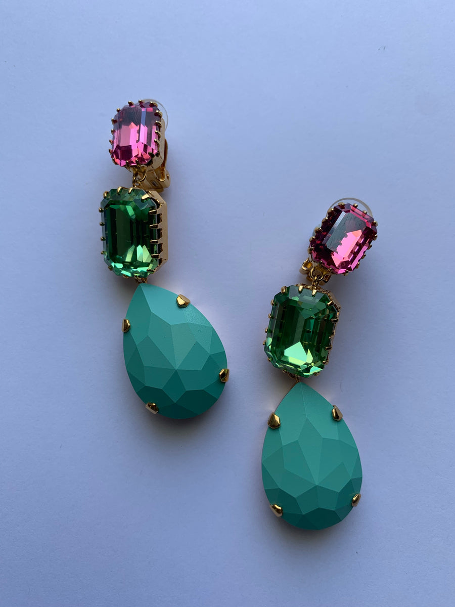 Amazing Grace Drop Earrings | Pierced & Clip Ons | Jewellery – Chelsea ...